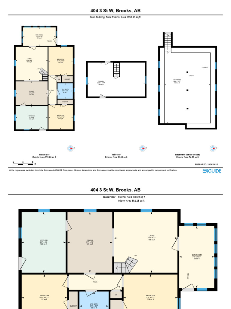 127 Meadowbrook Drive - Floor Plan | PDF | Area | Basement