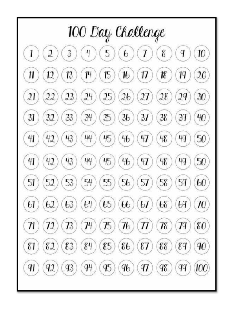 100 Days Challenge | PDF