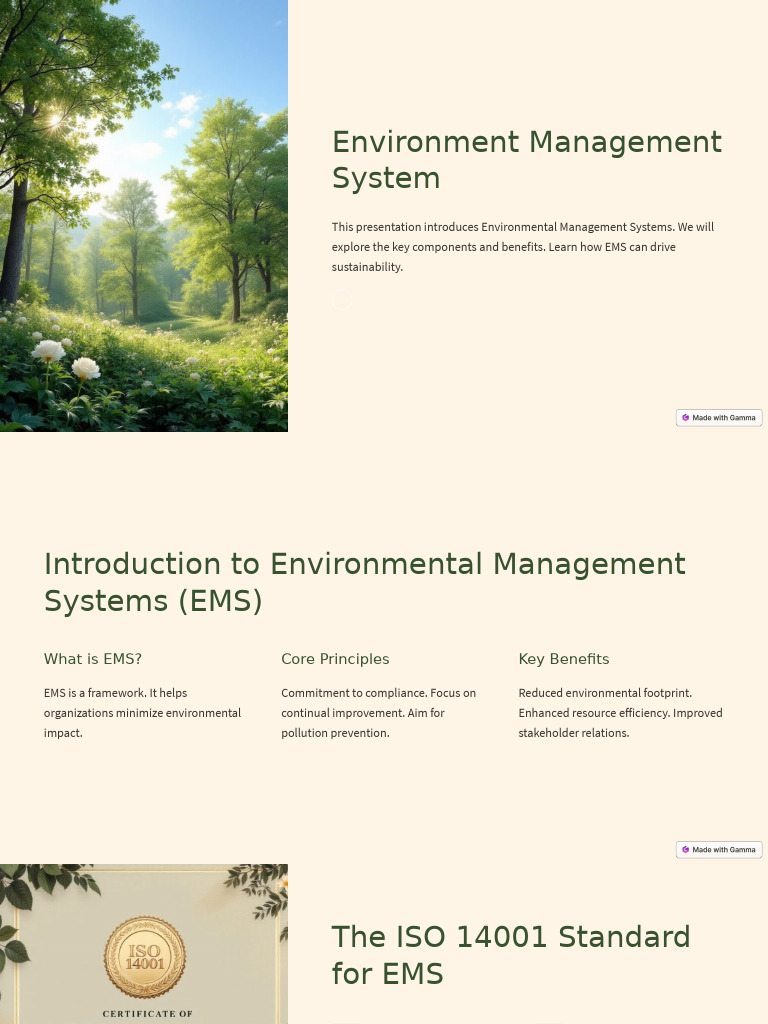 Environmental Management Systems Overview | PDF | Environmental Social ...