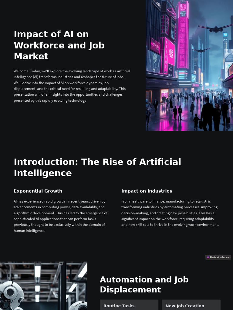 AI's Impact on Workforce Dynamics | PDF | Artificial Intelligence ...