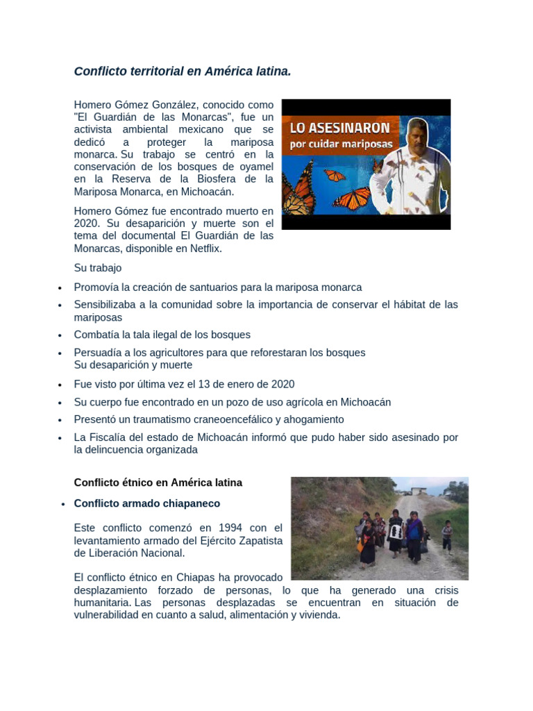 Conflictos territoriales en América Latina | PDF