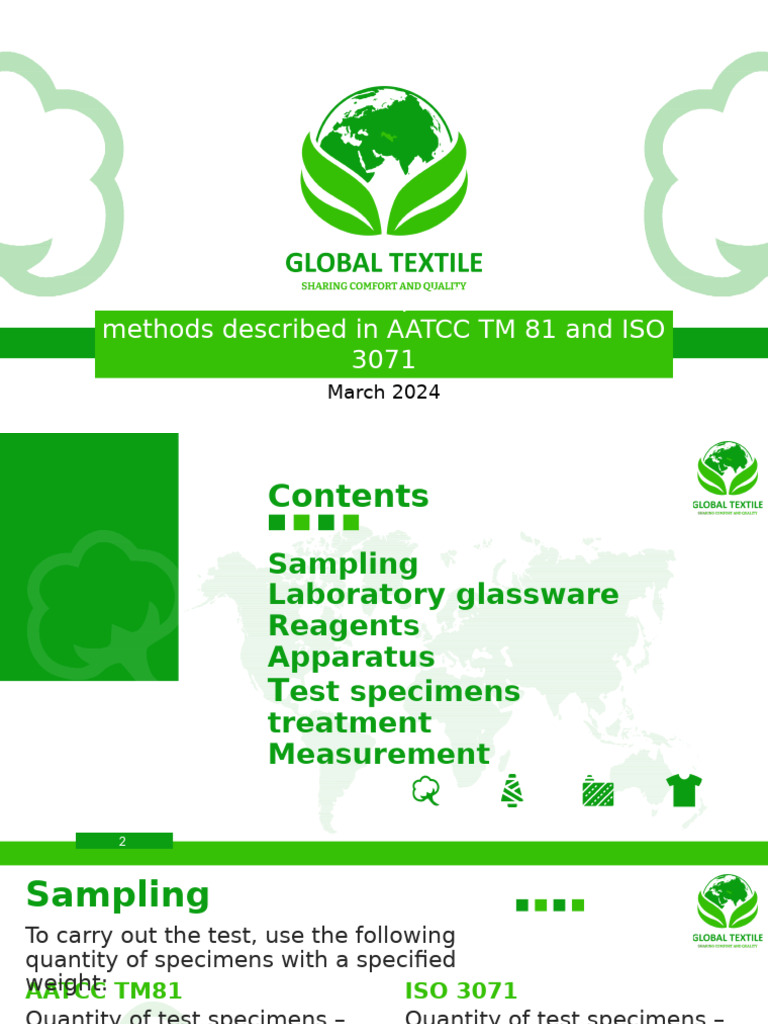 Difference Between PH Determination Methods Described in AATCC TM | PDF