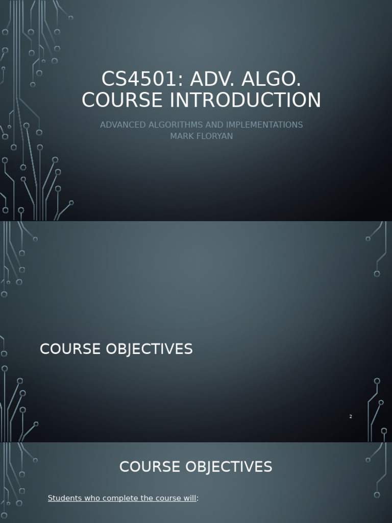 00 CourseIntroduction | PDF | Teaching Assistant | Linear Programming
