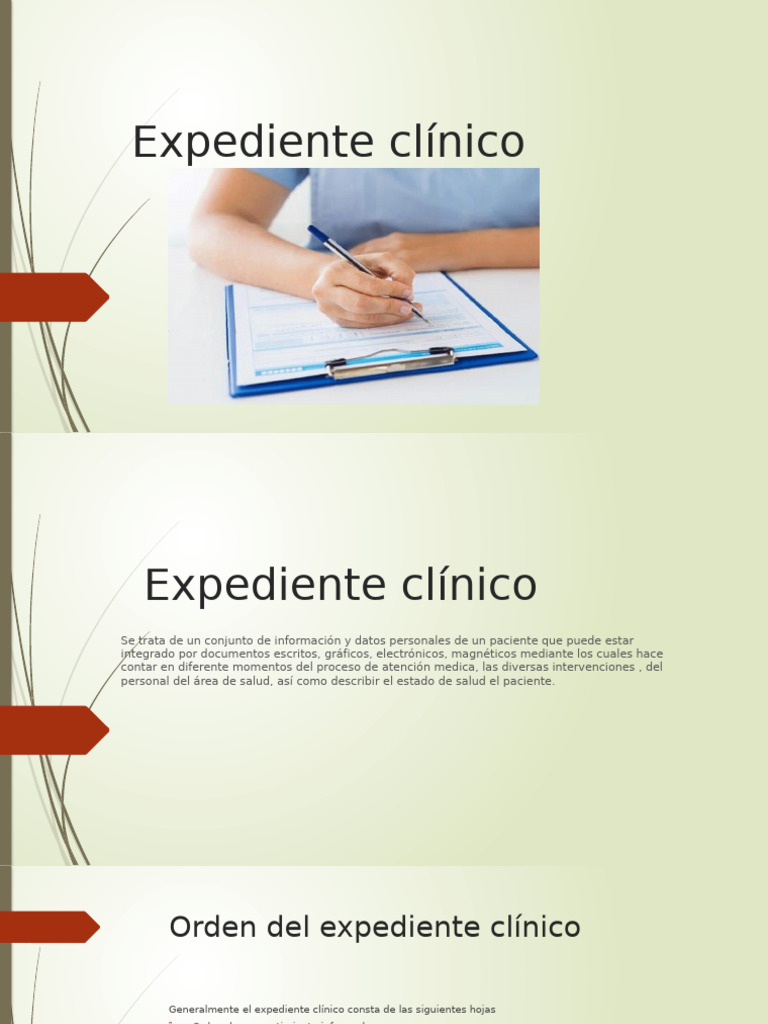 Guía del Expediente Clínico Completo | PDF | Historial médico ...