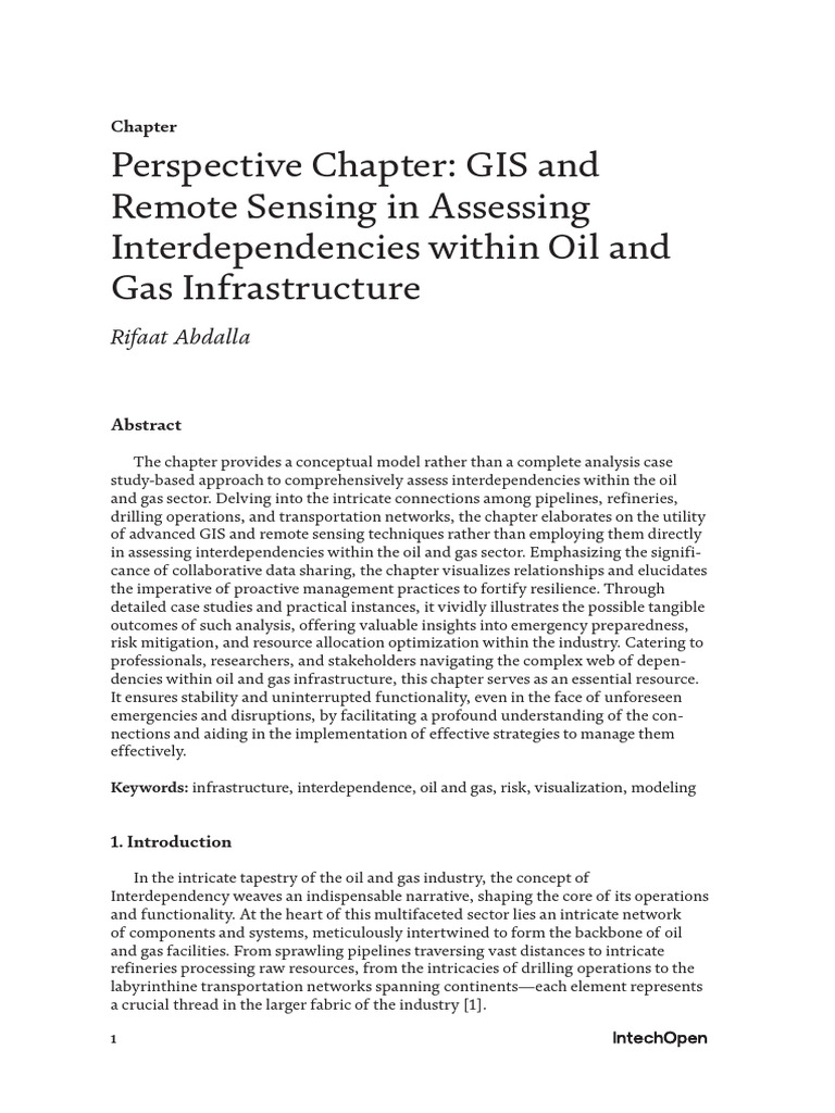 Perspective Chapter GIS and Remote Sensing in Asse | PDF | System | Geographic Information System