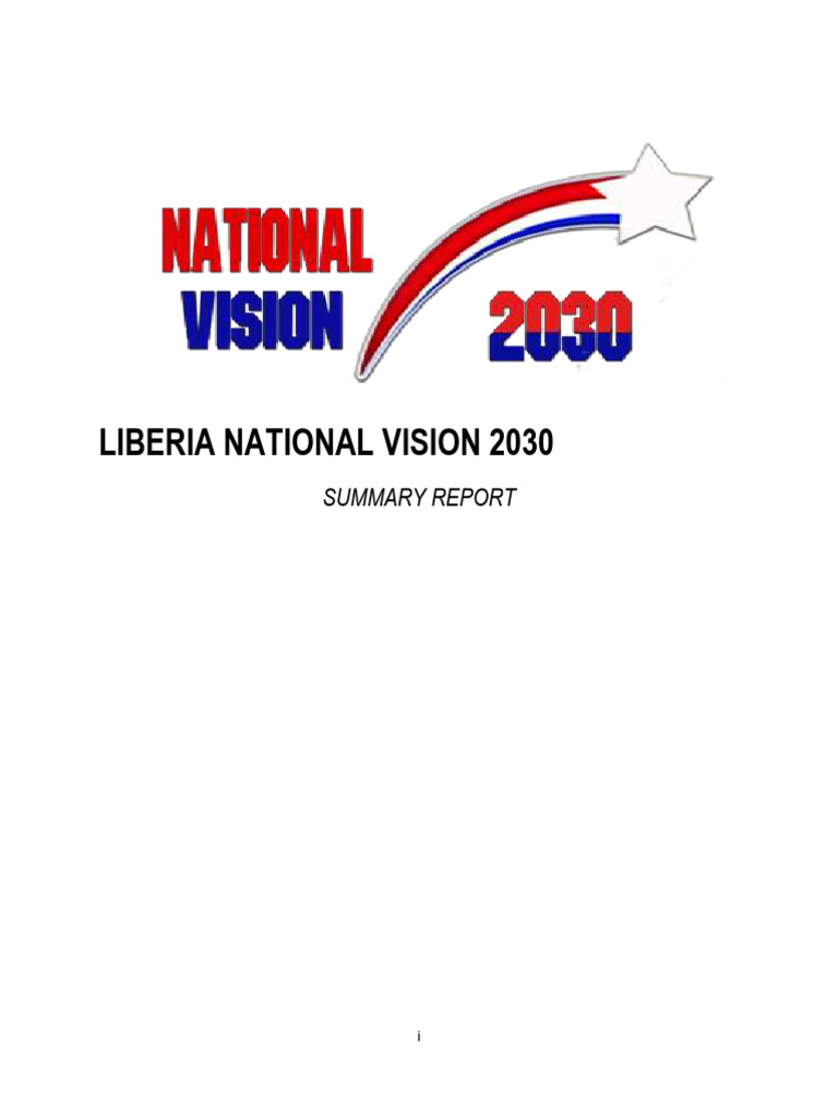 Liberia Vision 2030 Summary Report | PDF | Liberia | Governance