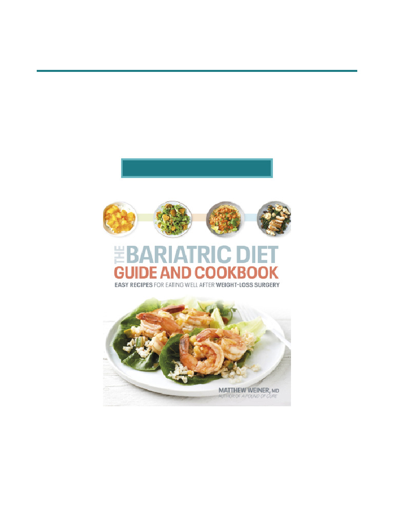 Purchase The Bariatric Diet Guide and Cookbook Easy Recipes for Eating ...
