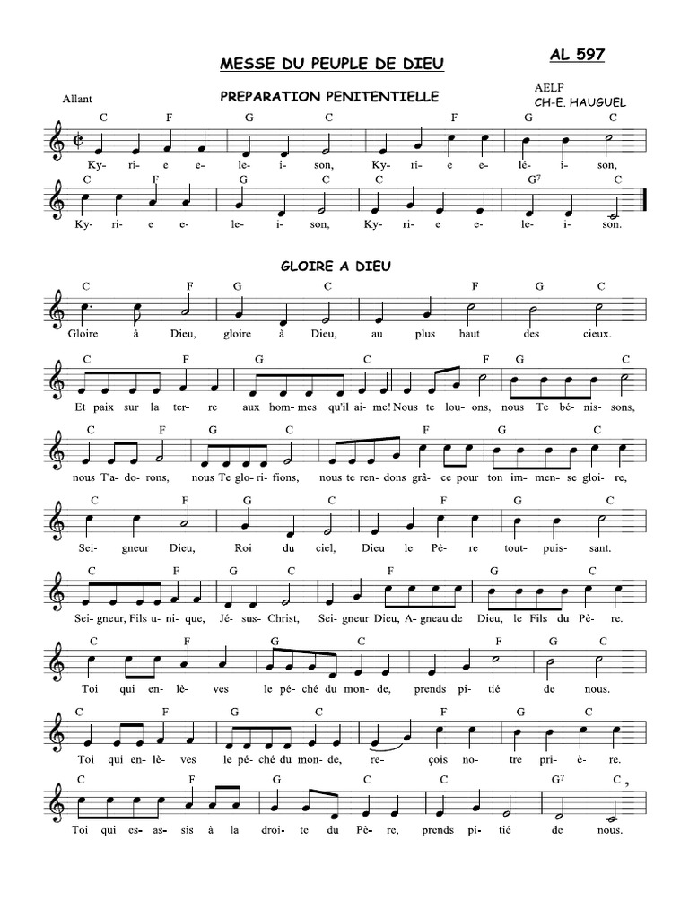 Messe Du Peuple de Dieu | PDF