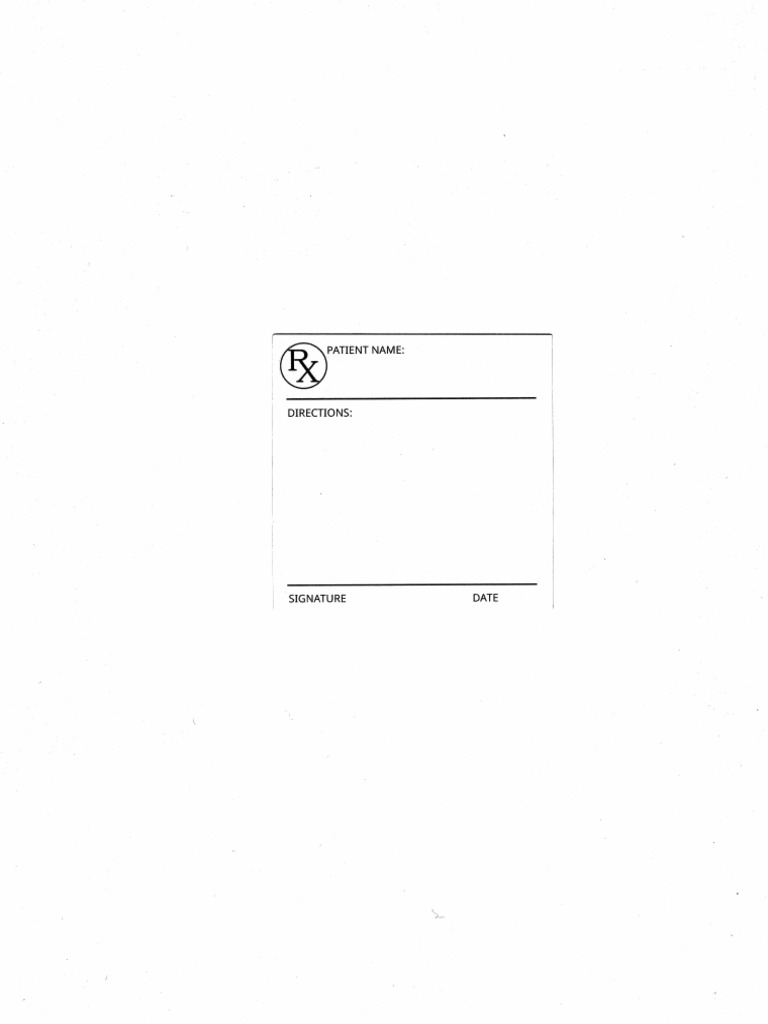 RX post it_template | PDF