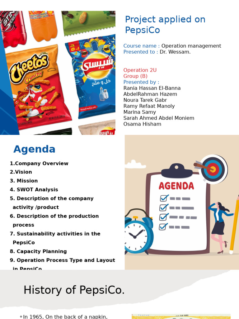 PepsiCo Operations Management Overview | PDF | Pepsi Co | Supply Chain