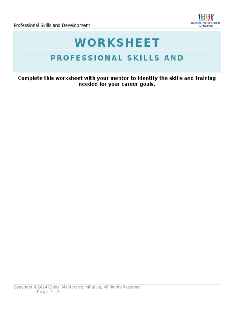 gmi-s6-english-worksheet-professional-skills | PDF