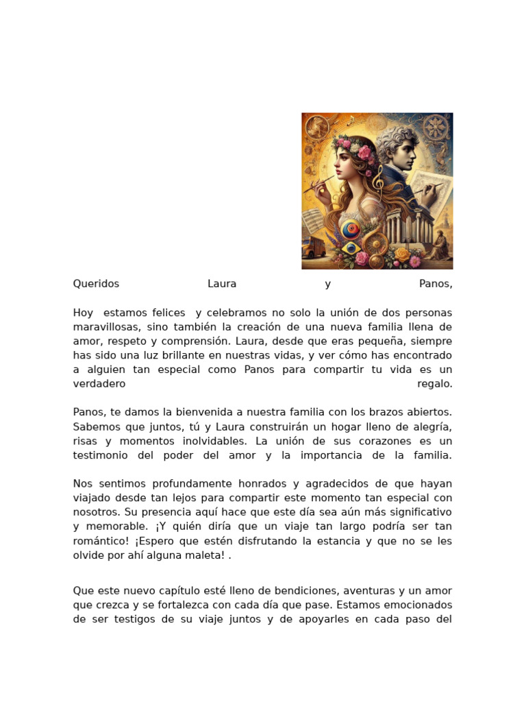 Queridos Laura y Panos | PDF
