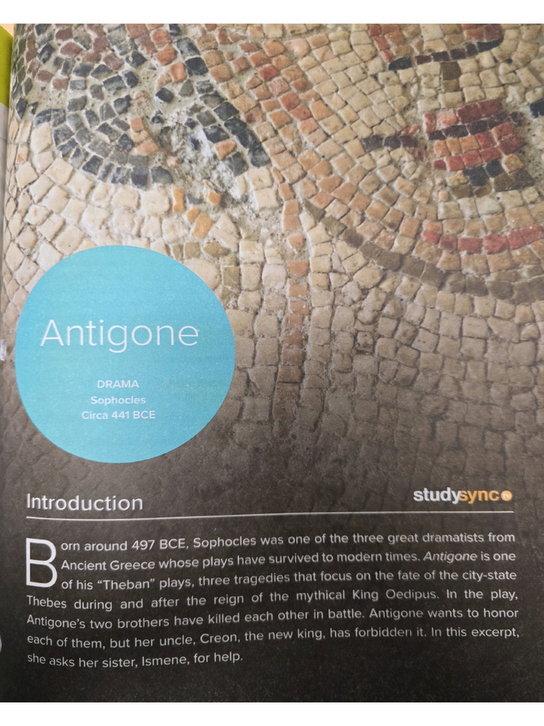 Antigone Textbook | PDF