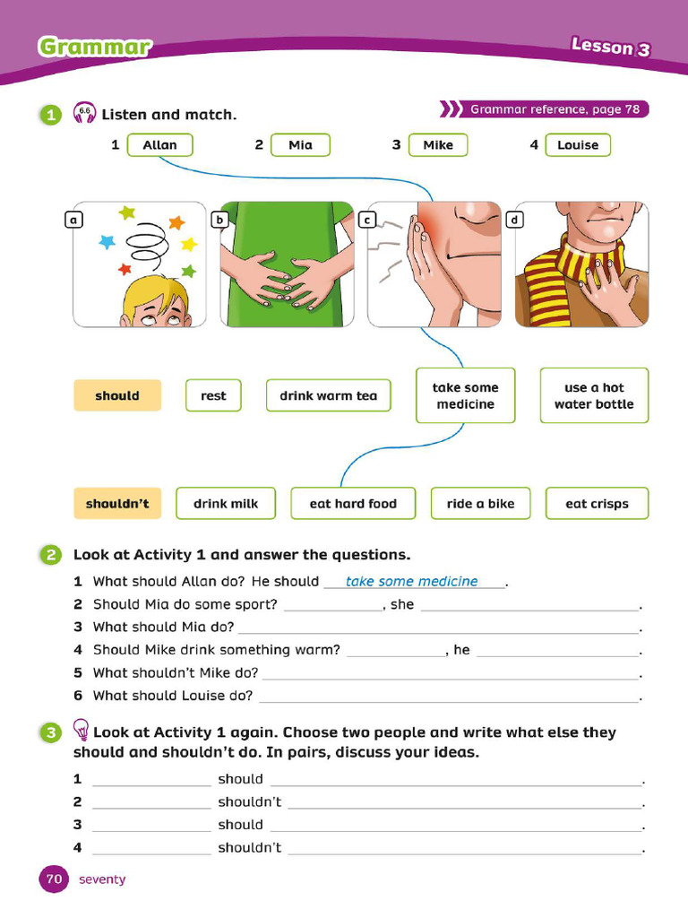 TeamTogether3 - Unit 5 - Lesson 7 - Should | PDF