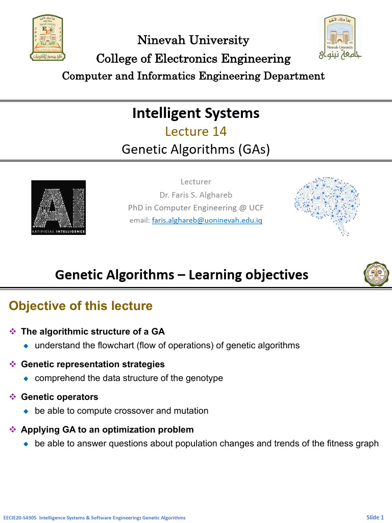LEC14 (IS) | PDF | Genetic Algorithm | Algorithms