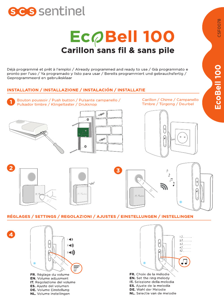 Carillon Sans Fil Sans Pile Ecobell 100-Manual-4916 - fr.16406139698364 ...