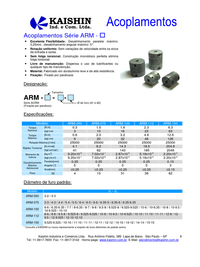 Acoplamento ACRM ARM | PDF | Quantidades físicas | Física