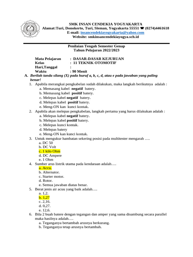 Kelistrikan Xi Tkro | PDF