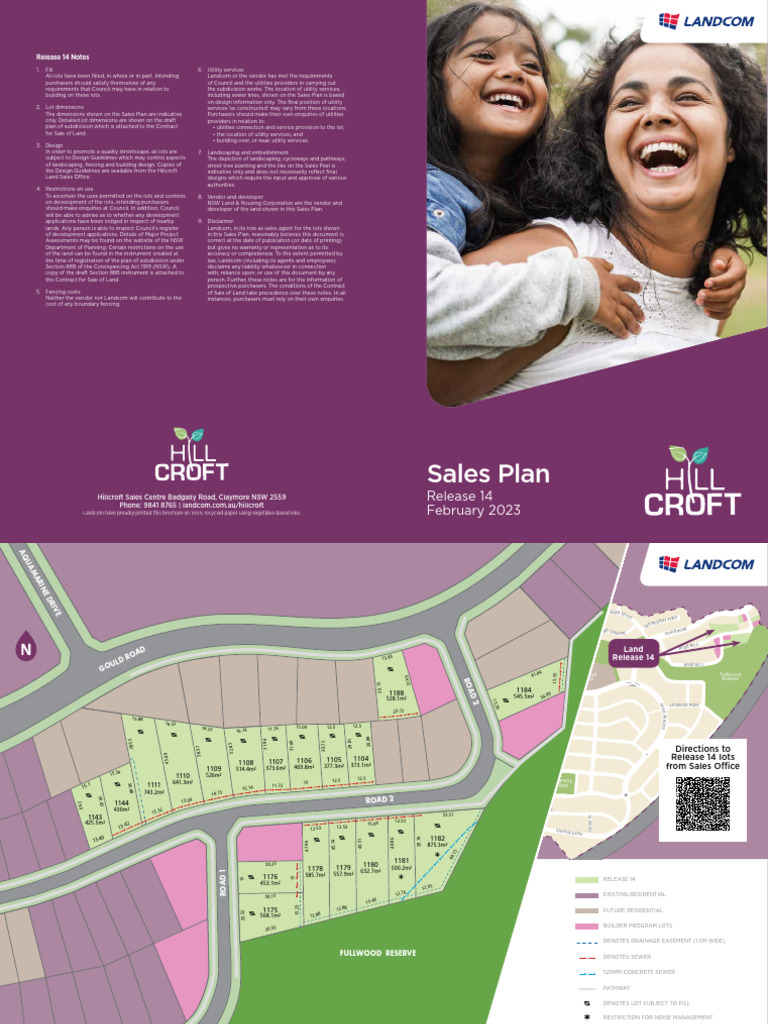 Hillcroft R14 SalesPlan A4 F WEB FINAL | PDF | Disclaimer | Private Law