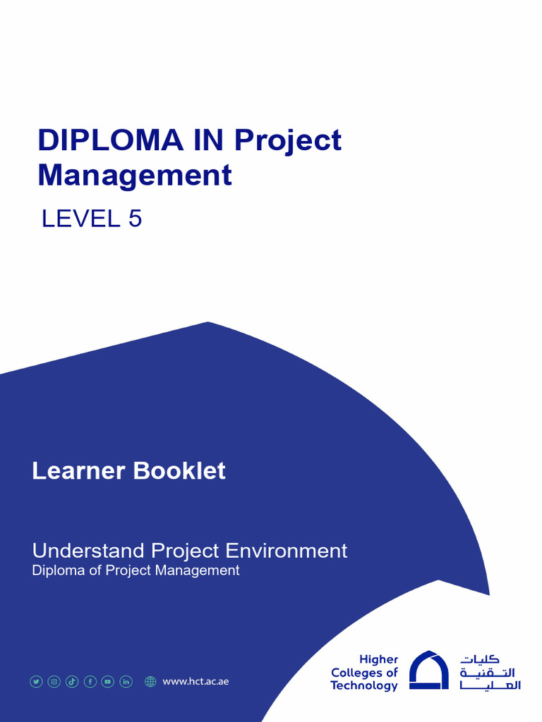 Learner Booklet PJM101 V2 | PDF | Project Management | Governance