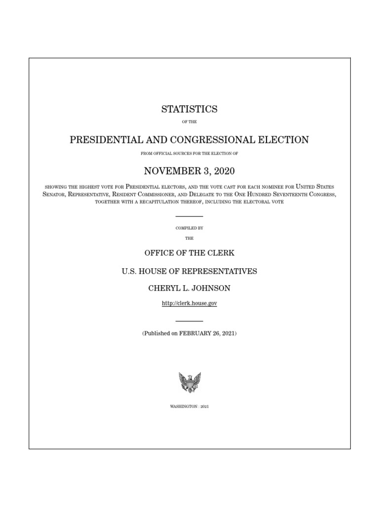 2020 Election Results Overview | PDF | Politics Of The United States ...