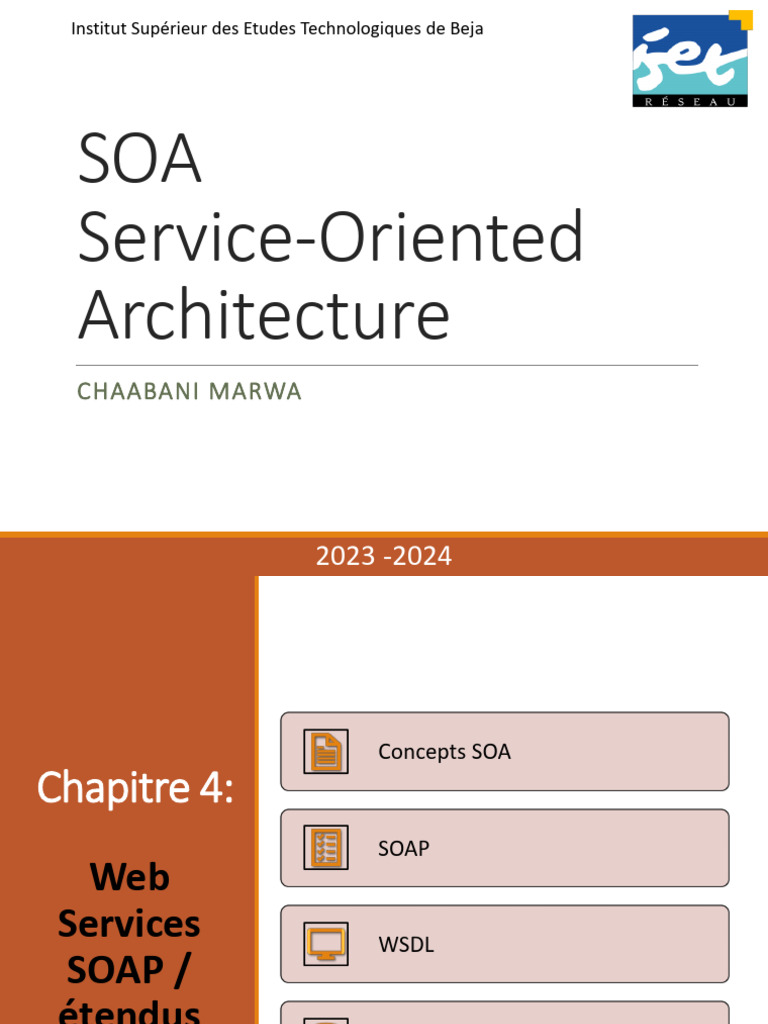 Introduction à l'Architecture SOA | PDF | Service web | Architecture orientée services