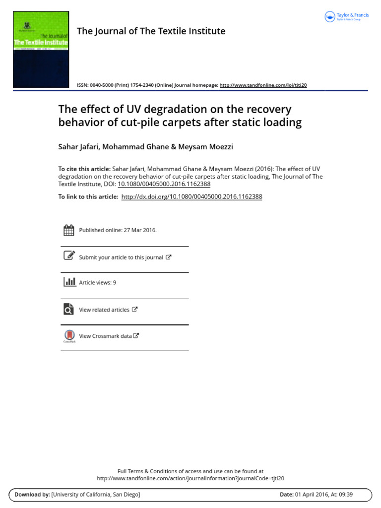 2016-The Effect of UV Degradation On The Recovery Behavior of Cut-Pile ...
