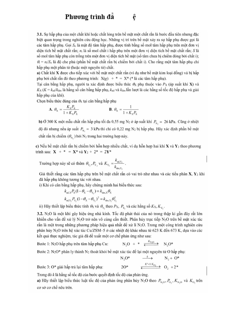 Phương-trình-hấp-phụ-đẳng-nhiệt-Langmuir | PDF