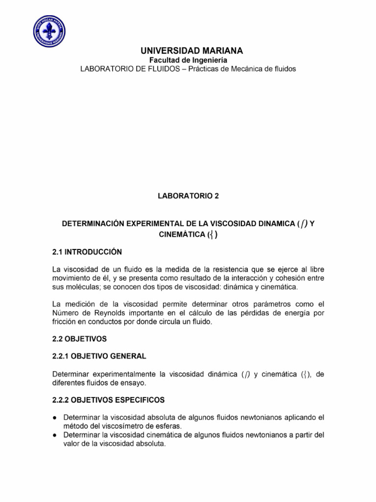 Lab2 Viscosidad | PDF