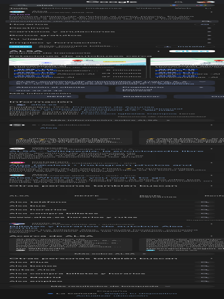 Alsa - Buscar Con Google | PDF | Transporte