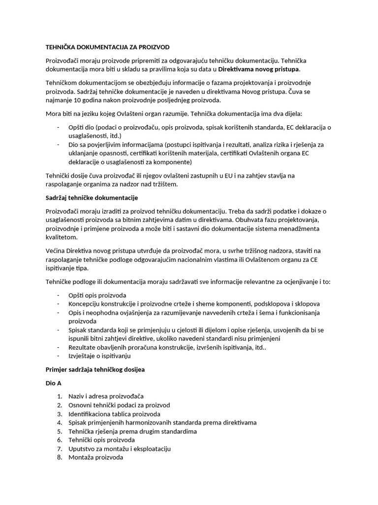 Skripta II Kolokvij - Standardizacija I Industrijska Legislativa | PDF