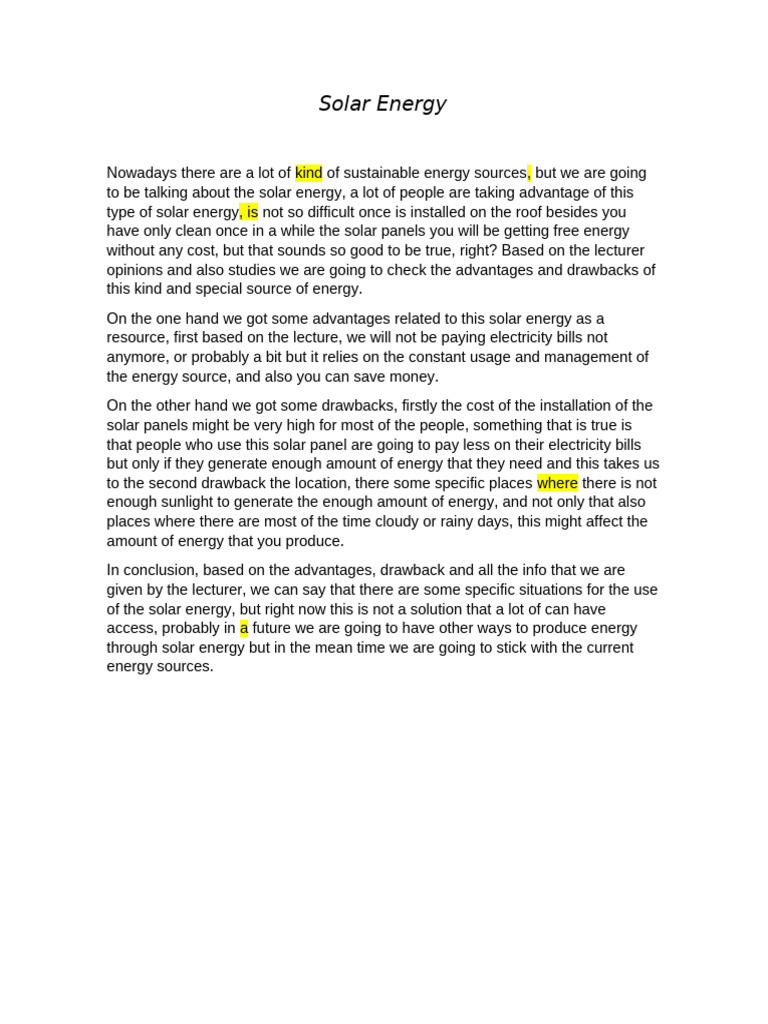 Solar Energy | PDF