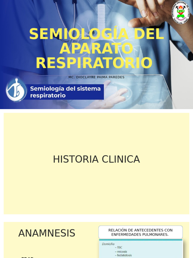 Semiología Del Aparato Respiratorio | PDF | Tos | Sistema respiratorio