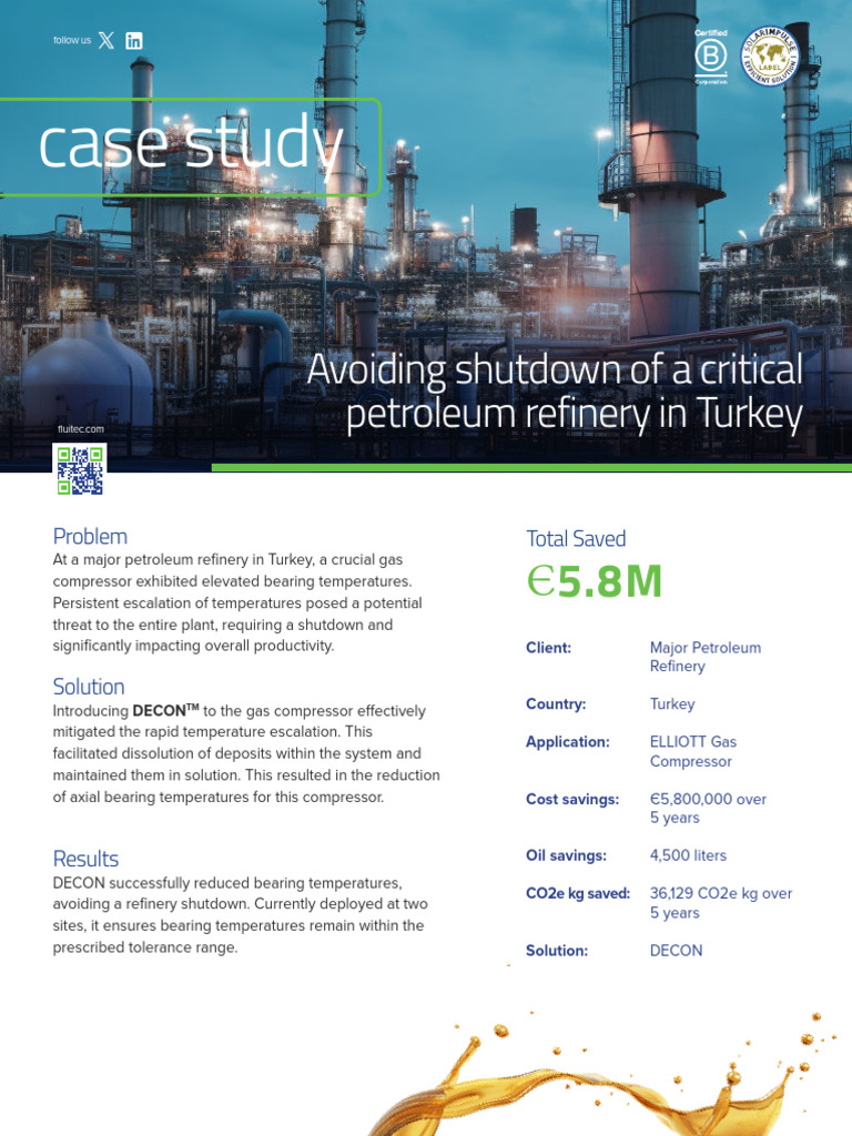 01 05 2024 Fluitec Case Study Decon PetroRefinery Gas Compressor Turkey ...