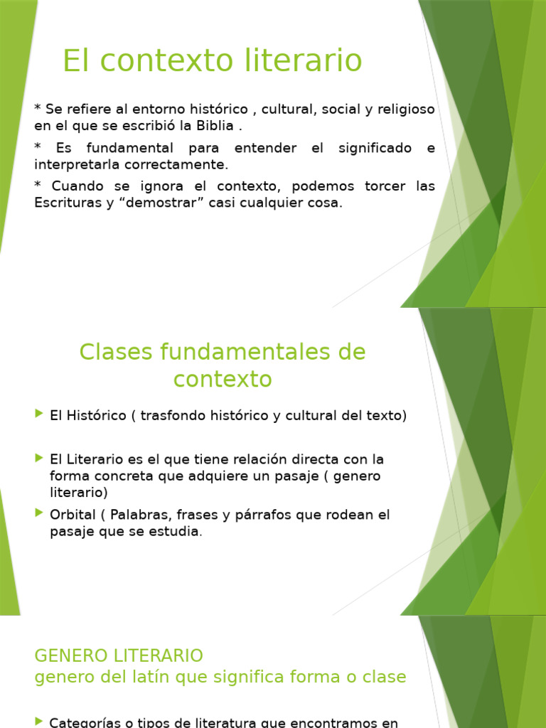Contexto literario en la Biblia | PDF | Biblia