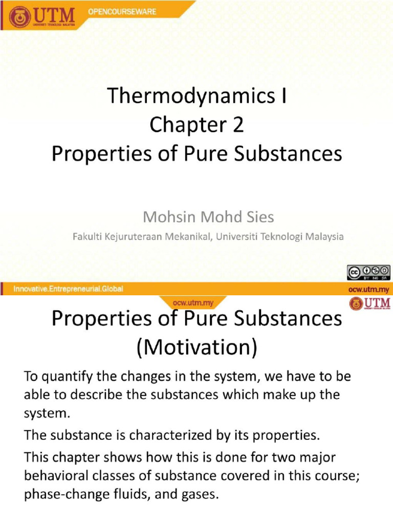 Properties of Pure Substances | PDF