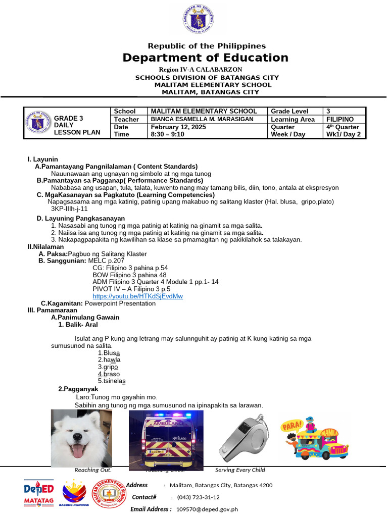 DLP-FIL-Q4 Week-1 Day 2 | PDF