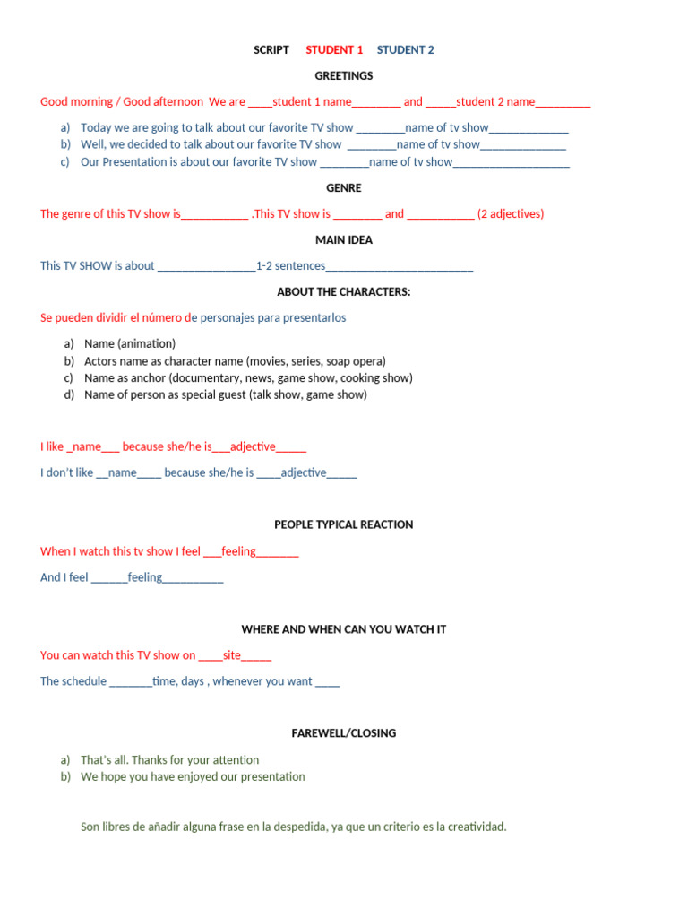 Script Student 1 Student 2 | PDF