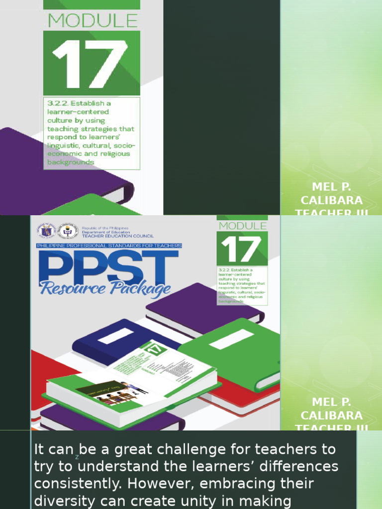 SLAC (PPST Module 17 in Dicator 3.2.2) | PDF | Learning | Pedagogy