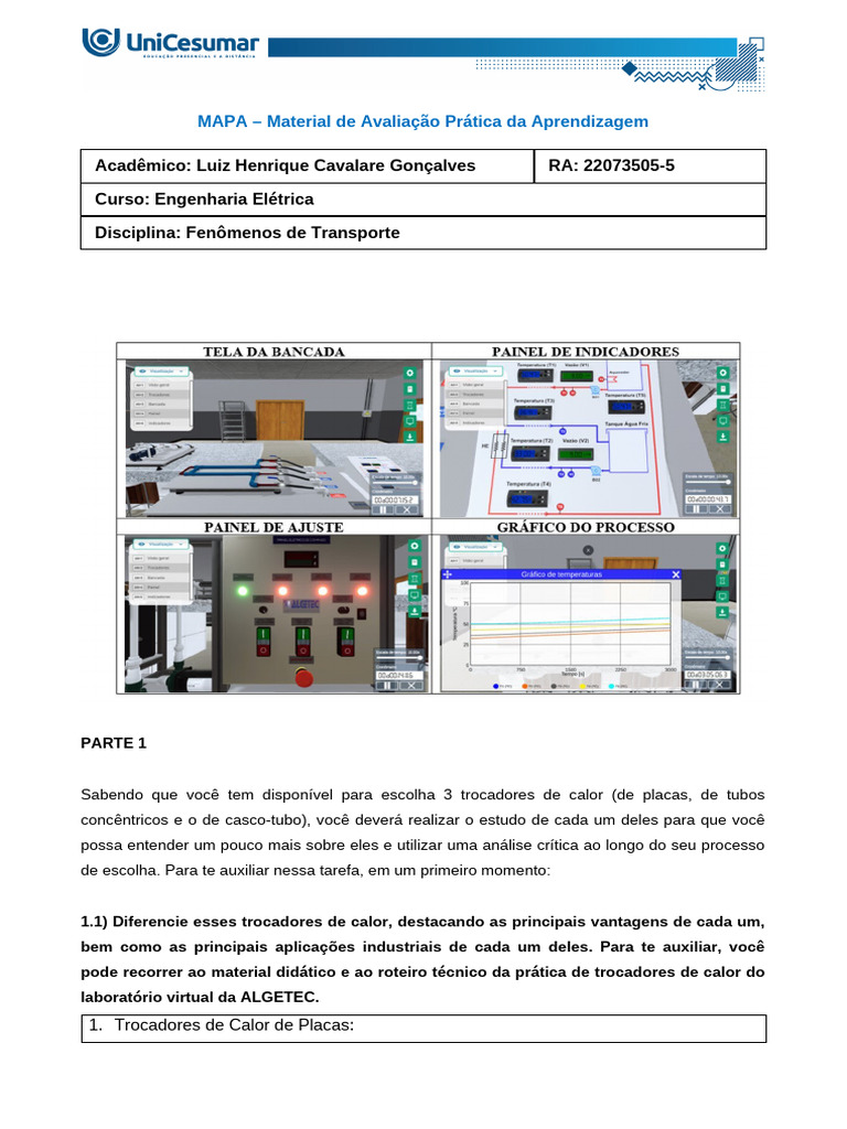Mapa-Eng - Fenomenos de Transporte | PDF | Coeficiente de Reynolds ...