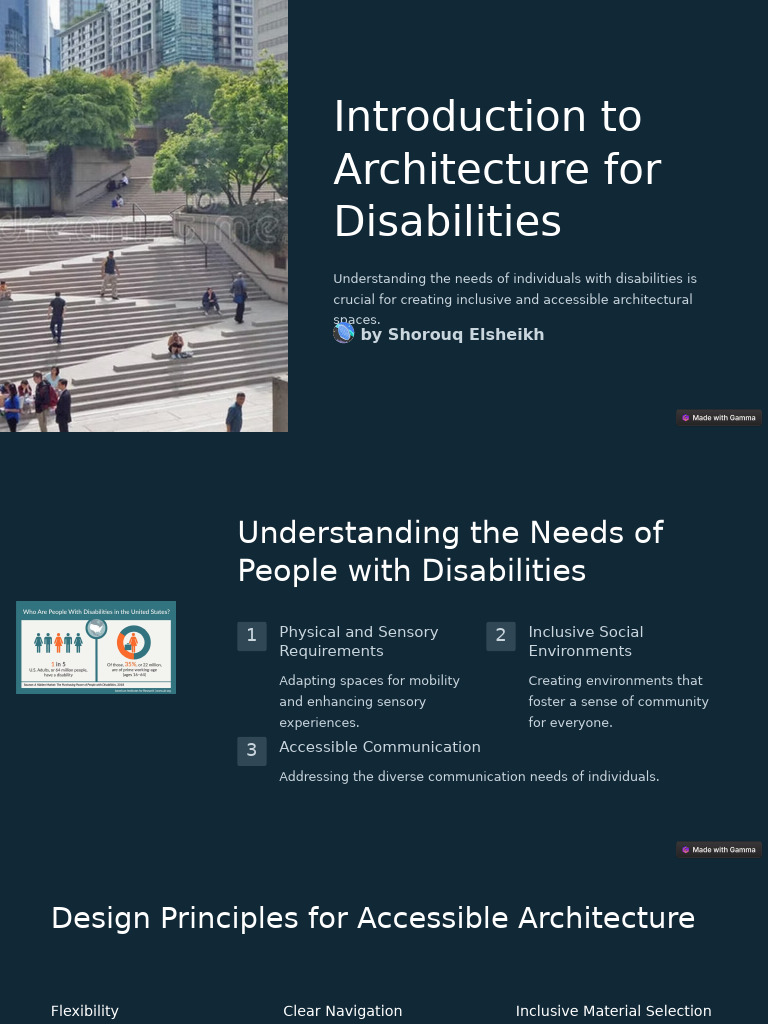 Introduction To Architecture For Disabilities | PDF | Accessibility ...