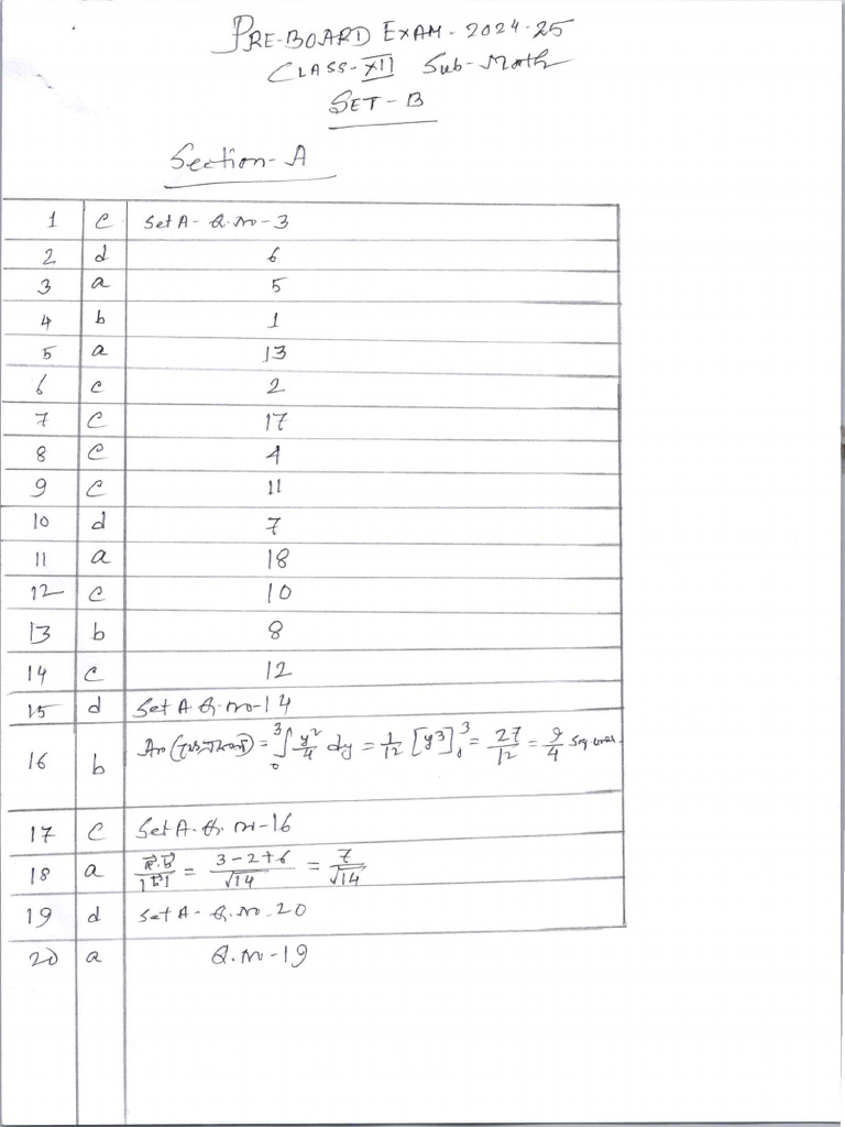 Math Set-B | PDF
