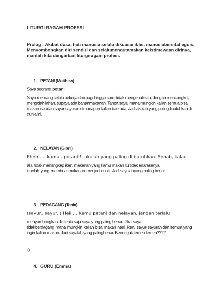 Ragam Profesi Re-Na | PDF