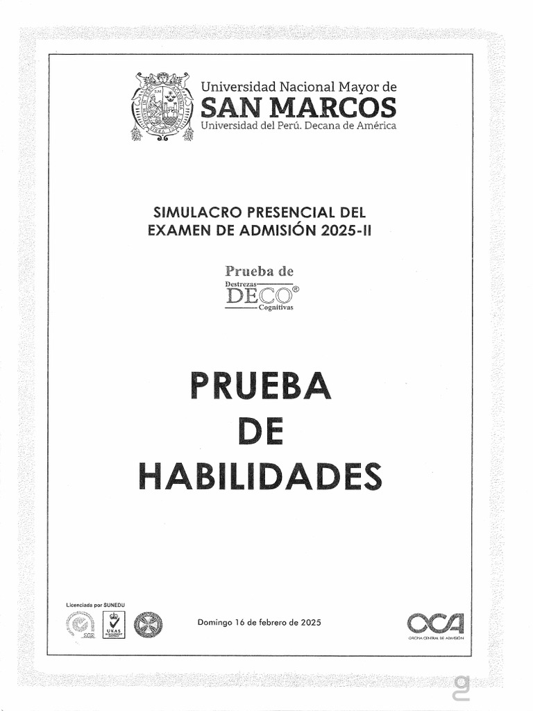 Simulacro - Area E-2025 | PDF