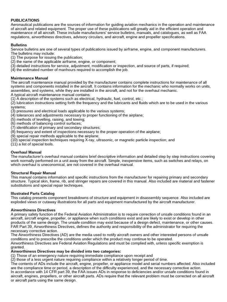 Doc.s For AC Maintenance & ATA List | PDF | Aircraft | Aviation