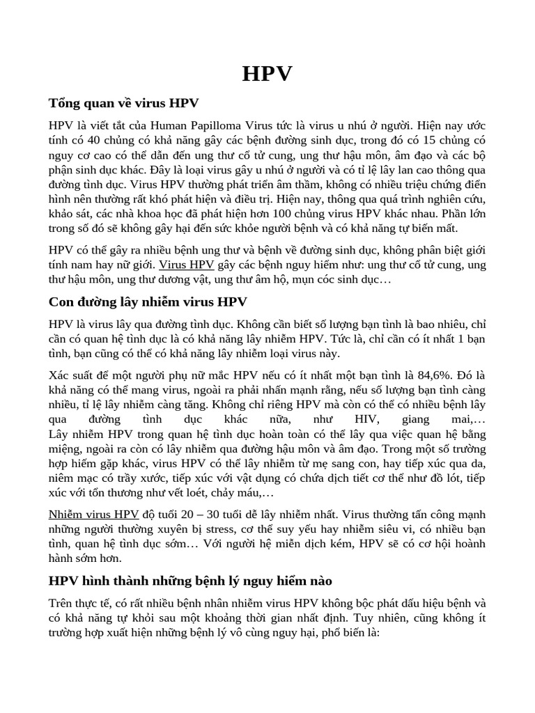 HPV | PDF