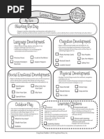 Infants Year Long Lesson Plans | PDF | Perception | Leisure
