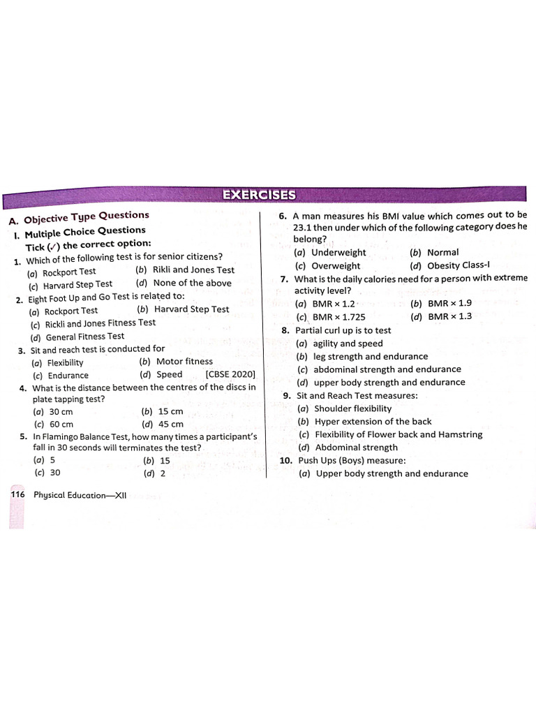 Chapter 6 Test and Measurement in Sports | PDF