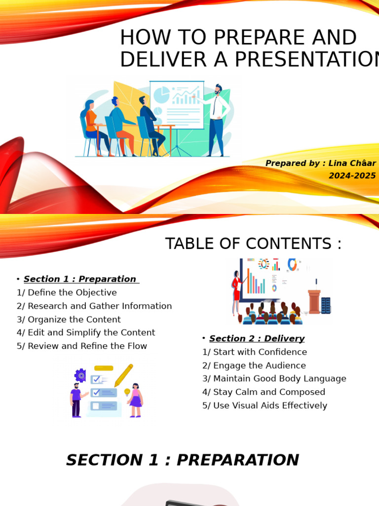 How To Prepare and Deliver A Presentation | PDF | Information | Learning