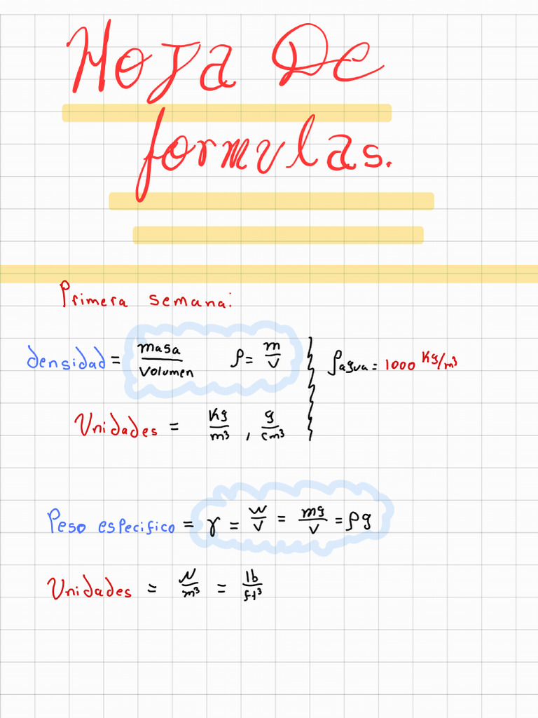 formulas primer exam | PDF